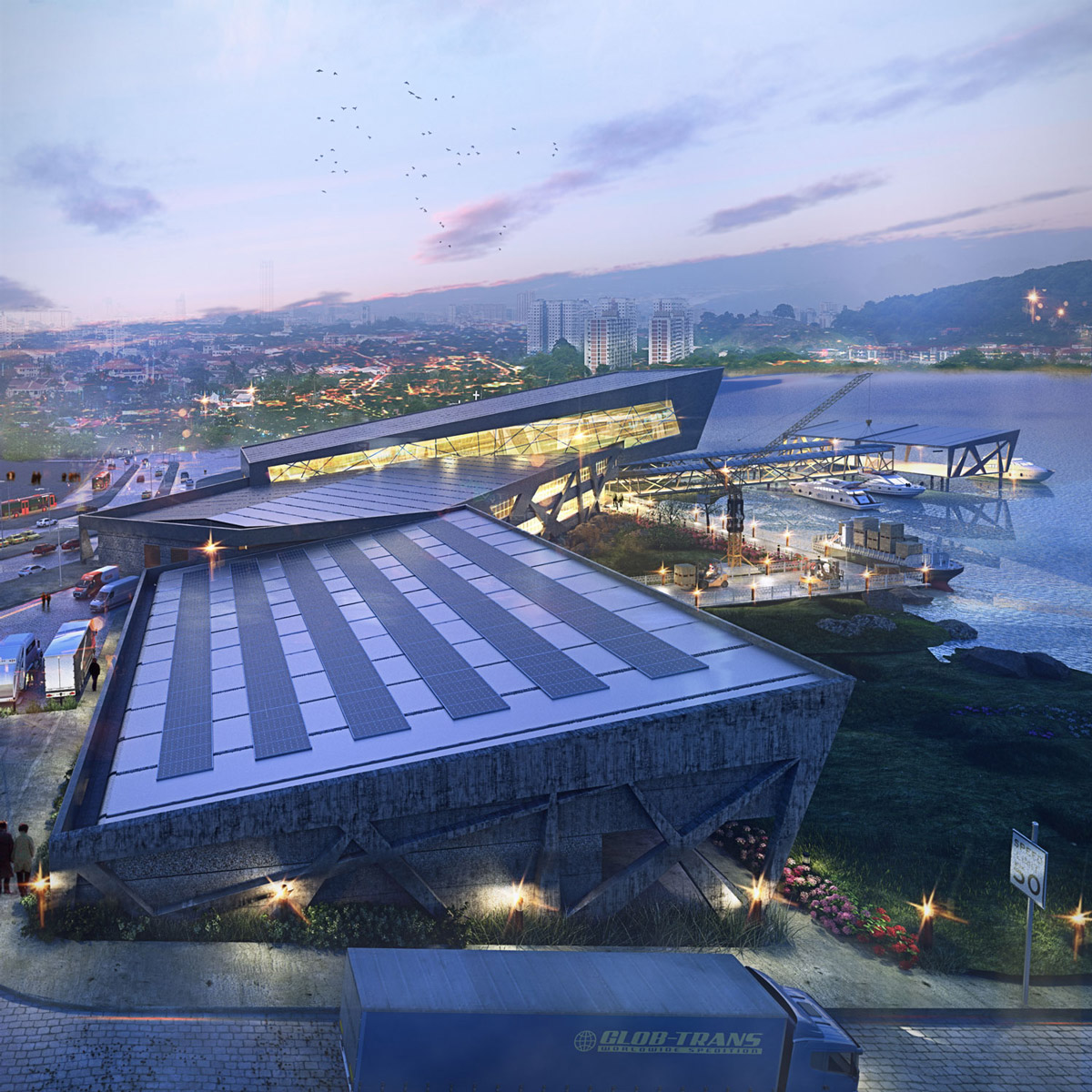 Ijede Ferry Terminal is a futuristic infrastructure designed for Lagos.